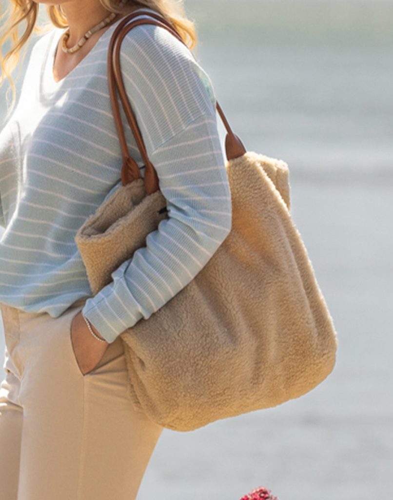 Sherpa Treasure Tote: Dark Birch – flaxfable
